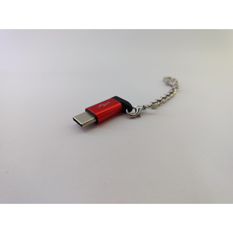 micro USB socket (female) to USB-C plug (male) adaptor for A2C caberQU